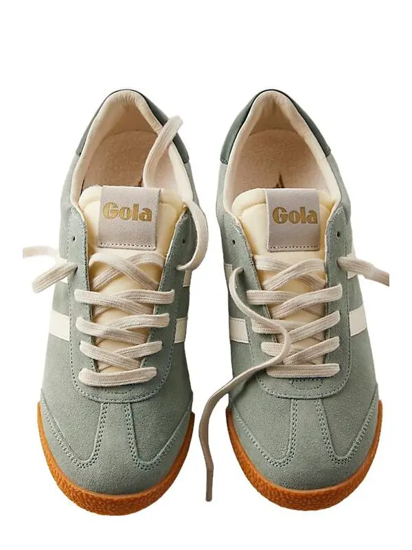 Gola Elan Suede Sneakers - Green Mist/off White
