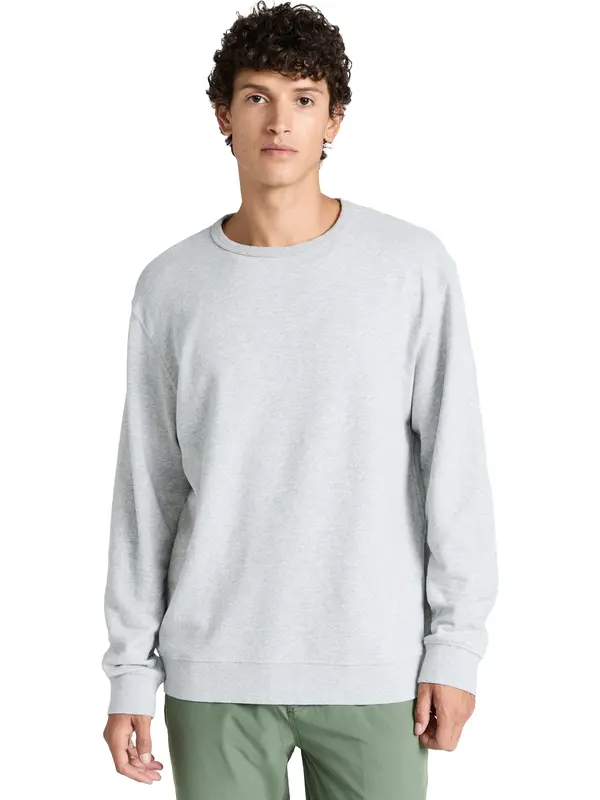 FAIR HARBOR The Saltaire Crew Neck Sweatshirt - Heather Grey