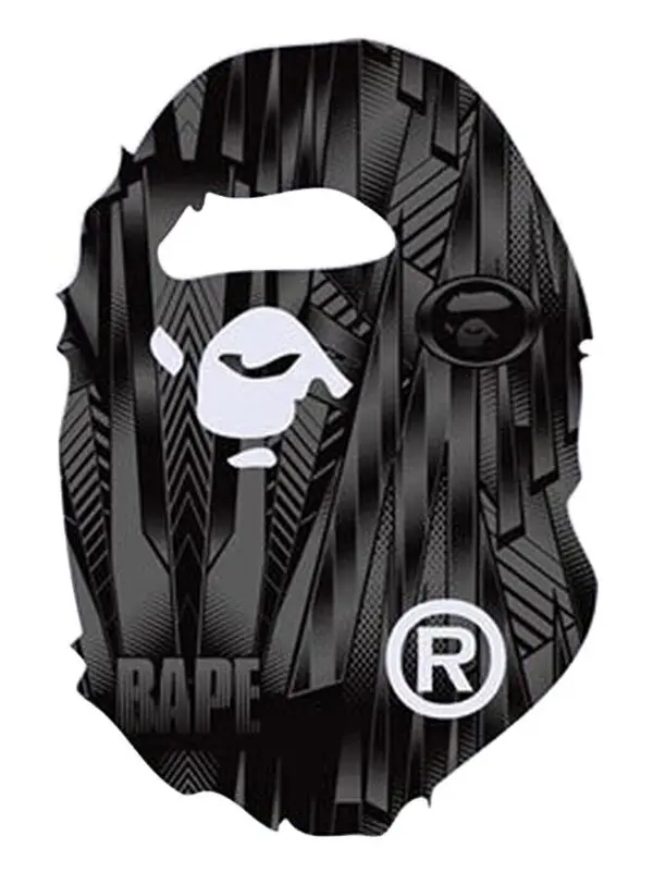 A BATHING APE Speed Racer Big Ape Head Tee /black - White