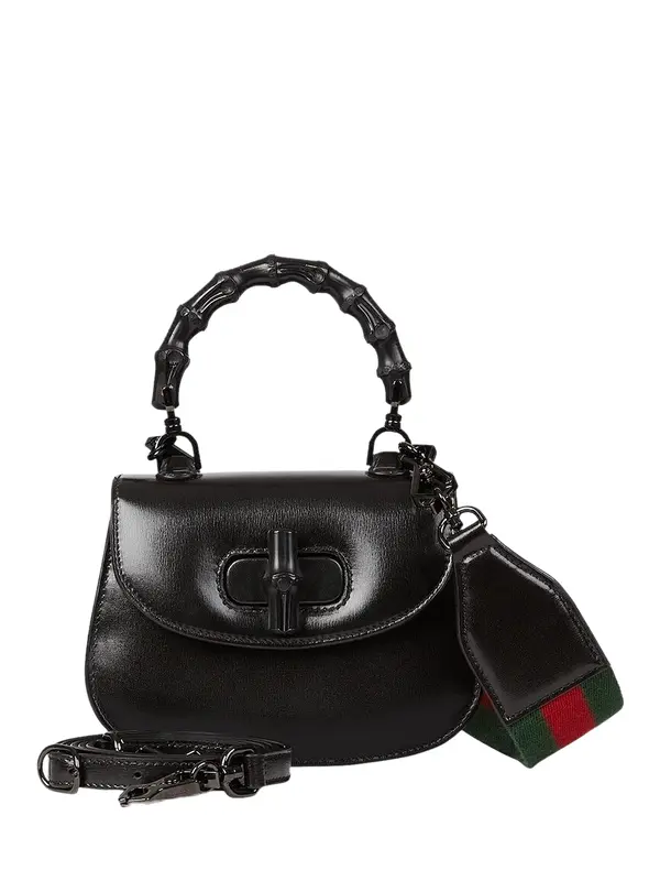 Gucci Bamboo 1947 Mini Top Handle Bag - Black