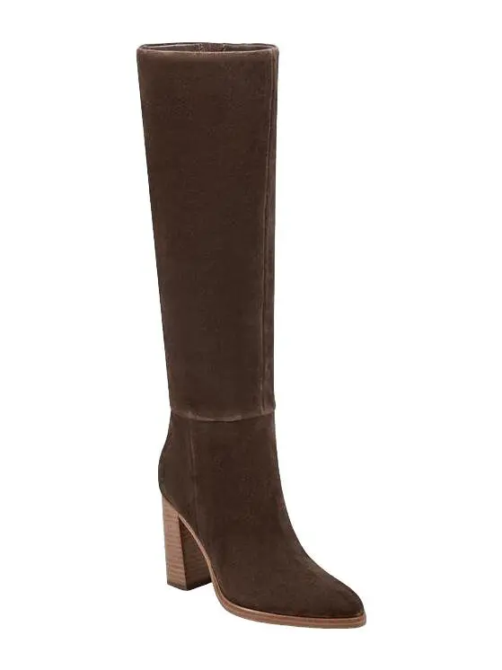 Marc Fisher Lannie Knee High Boots - Brown Suede