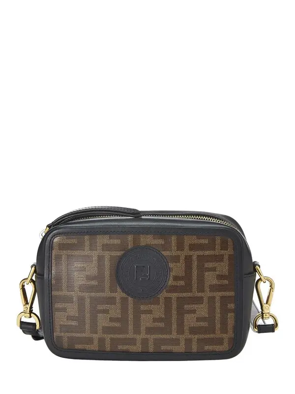 Fendi Zucca Coated Canvas Camera Bag - Brown