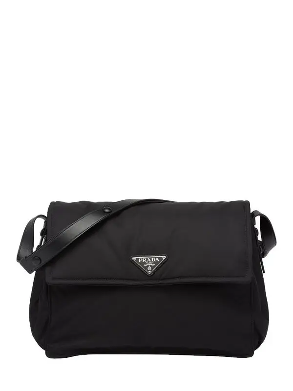 Prada Re-nylon Padded Shoulder Bag - Black