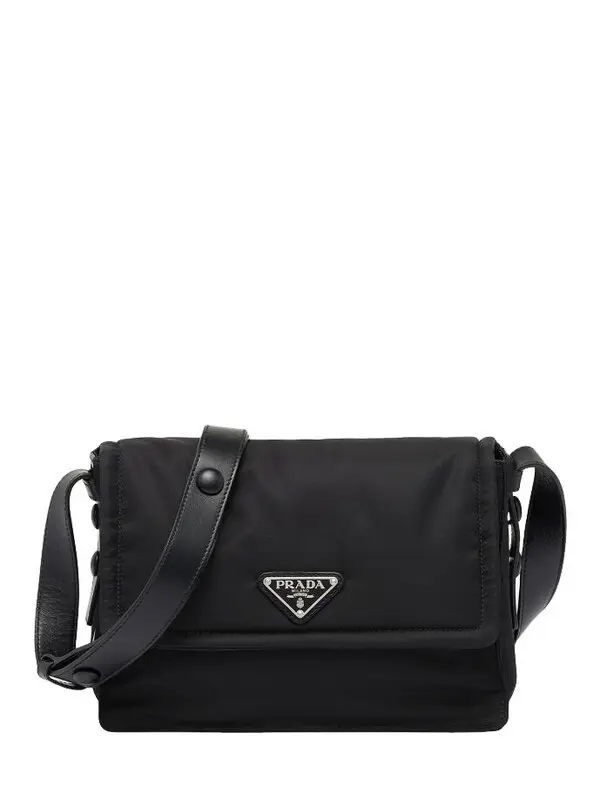 Prada Padded Re-nylon Shoulder Bag - Black