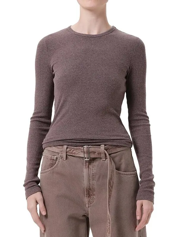 AGOLDE Delphi Slim Tee - Ceramic