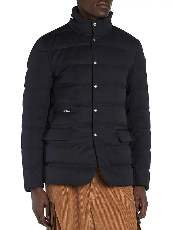 Moncler Bess Down Blazer Jacket - Navy