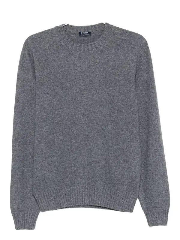 BARBA NAPOLI Crew Neck Sweater - Grey