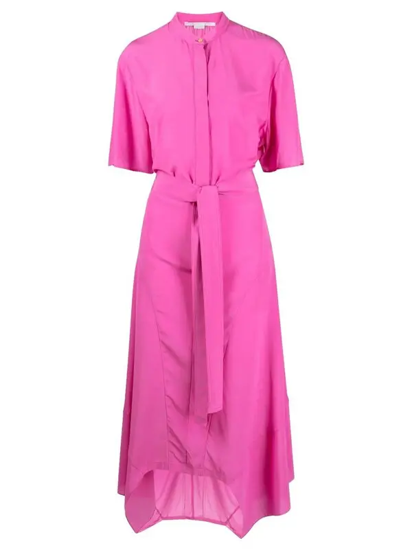 Stella McCartney Iconics Crepe Asymmetric Dress - Pink