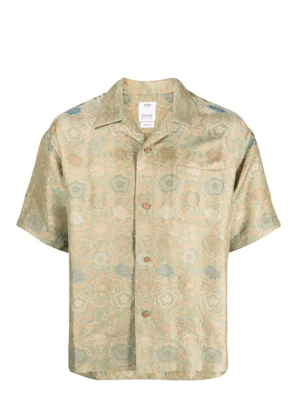 Visvim Graphic-print Silk Shirt - Green