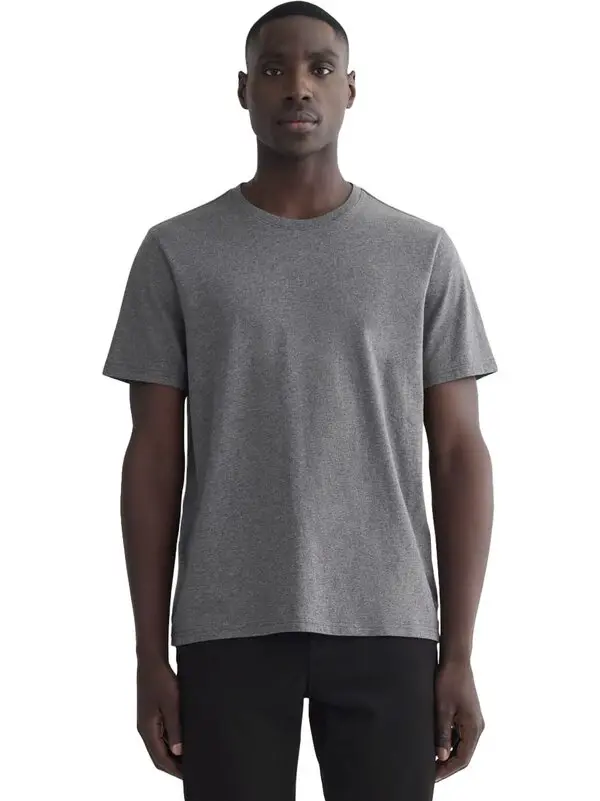 Everlane Essential Organic Crew Neck Tshirt - Heathered Charcoal