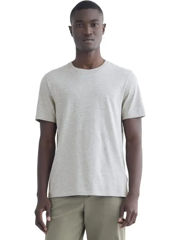Everlane Essential Organic Crew Neck Tshirt - Heathered Grey