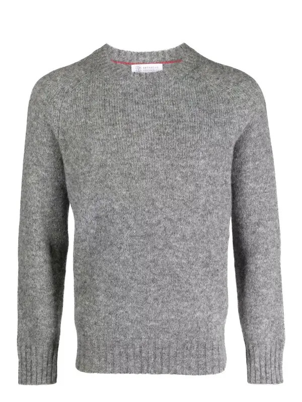 Brunello Cucinelli Crew-neck Wool Jumper - Grey