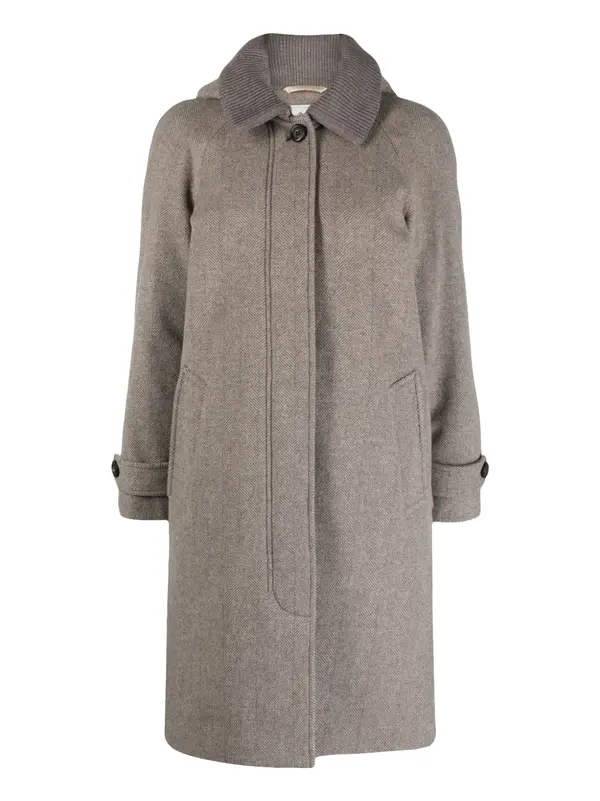 Woolrich Luxe Virgin Wool Coat - Brown