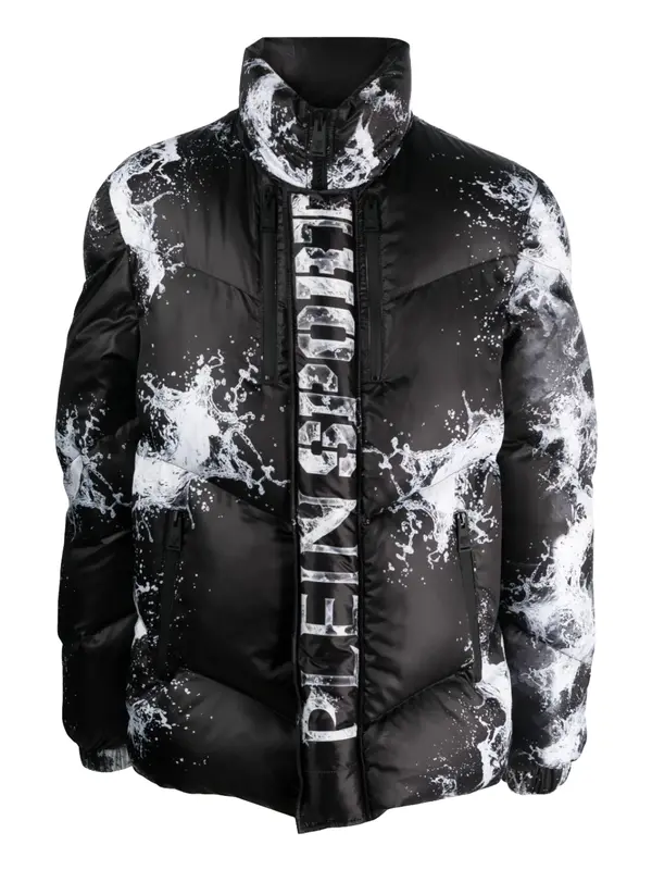 PLEIN SPORT Splash Extreme Padded Jacket - Black