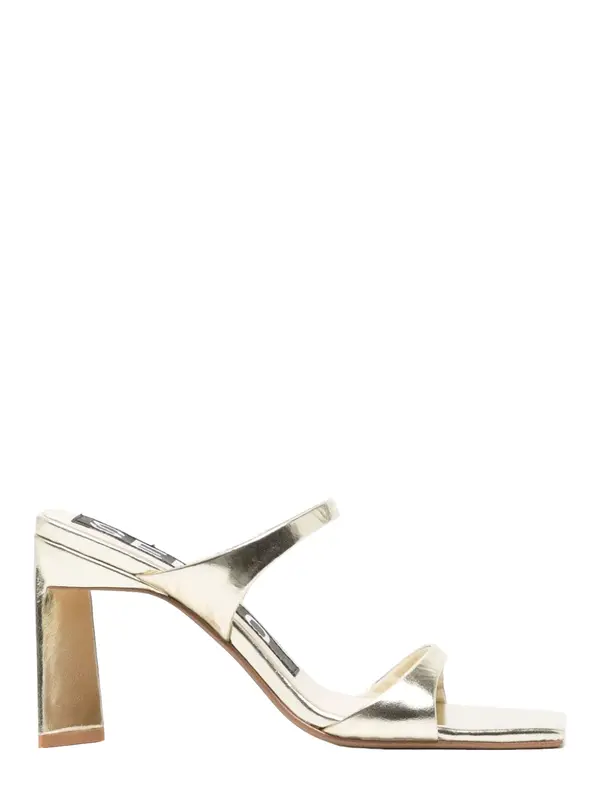 Senso Valeria 70mm Metallic Leather Mules - Gold