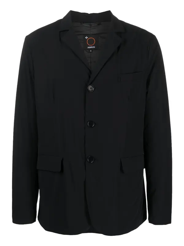 Aspesi Paperino Single-breasted Blazer - Black