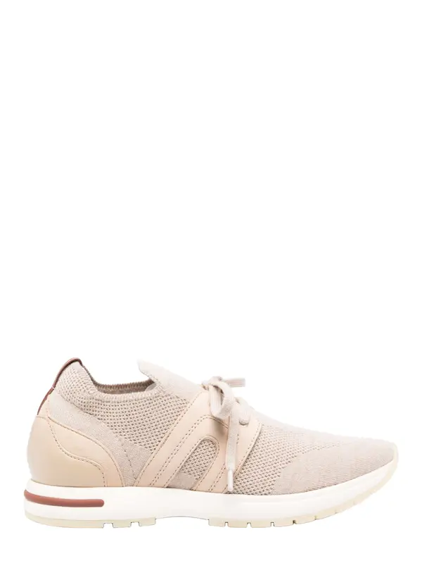 Loro Piana Lace-up Sock Sneakers - Neutrals