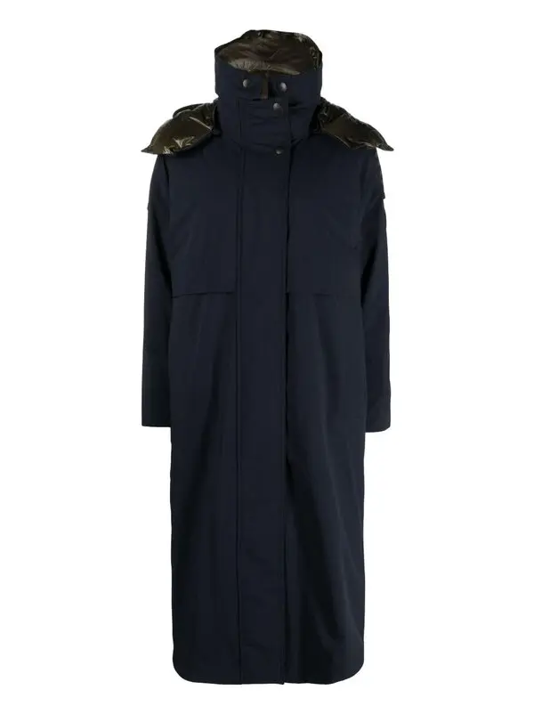 Woolrich 3-in-1 Hooded Trench Coat - Blue