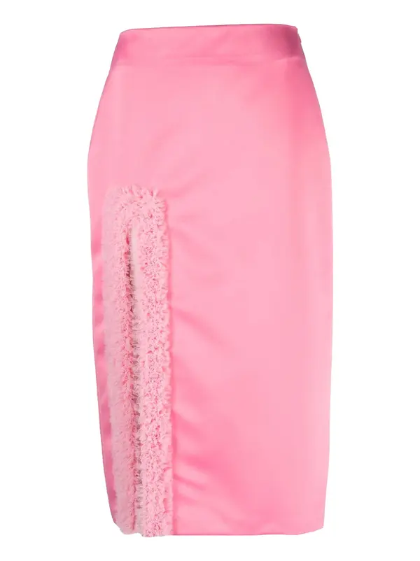 Viktor & Rolf Slit Midi Skirt - Pink