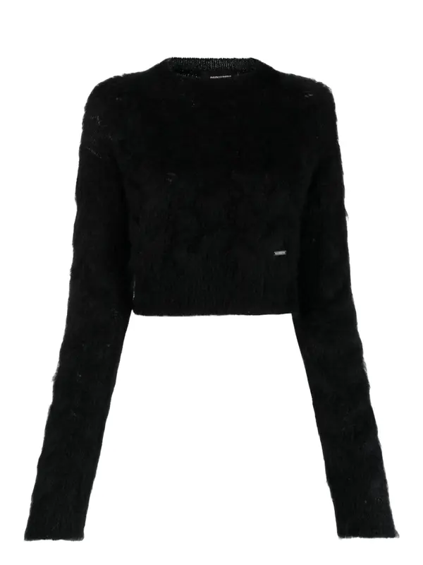 Dsquared2 Brushed Mohair-blend Jumper - Black
