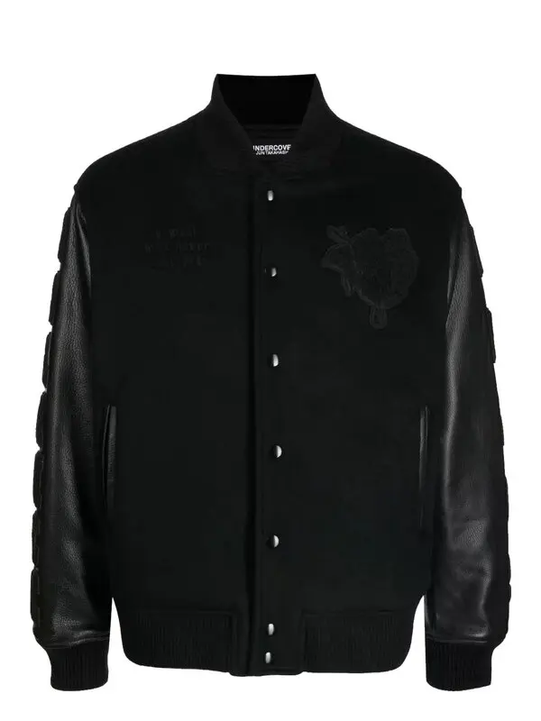 UNDERCOVERISM Patch-detail Buttoned Bomber Jacket - Black
