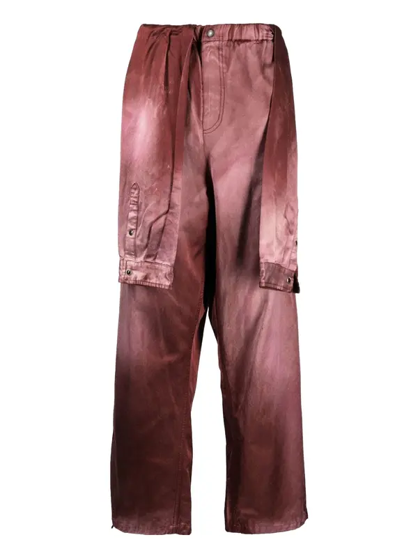 Mihara Yasuhiro Layered-design Trousers - Red