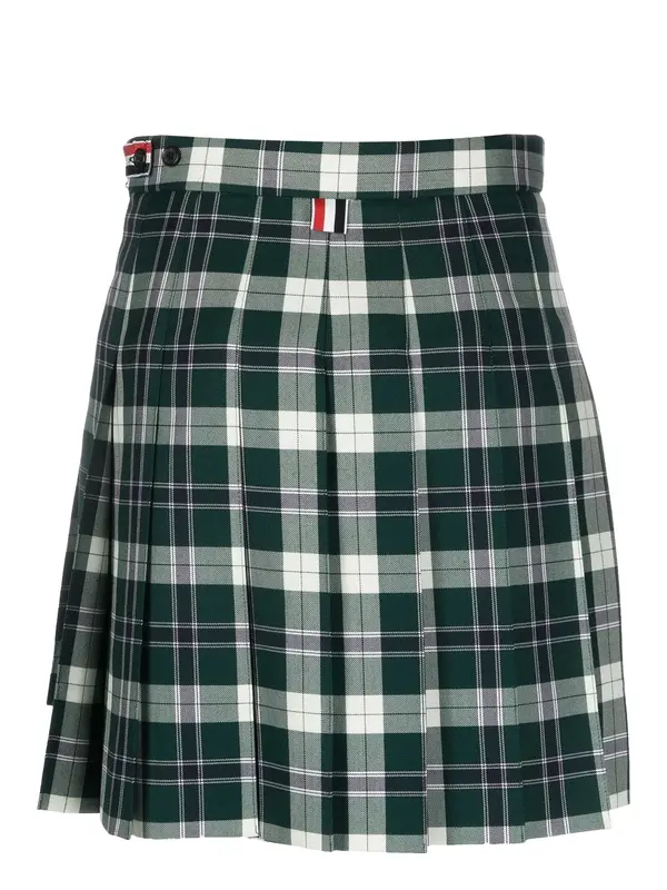 Thom Browne Twill Mini Skirt - Green