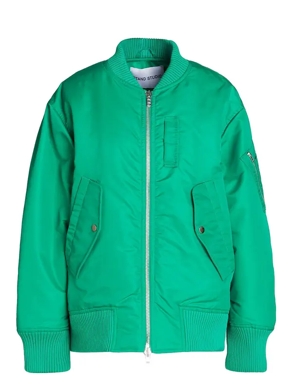 STAND STUDIO Jumbo Shell Bomber Jacket - Jade