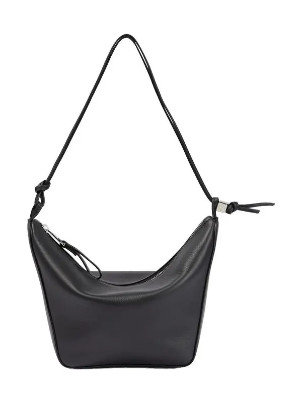 Loewe Hammock Mini Leather Shoulder Bag - Black