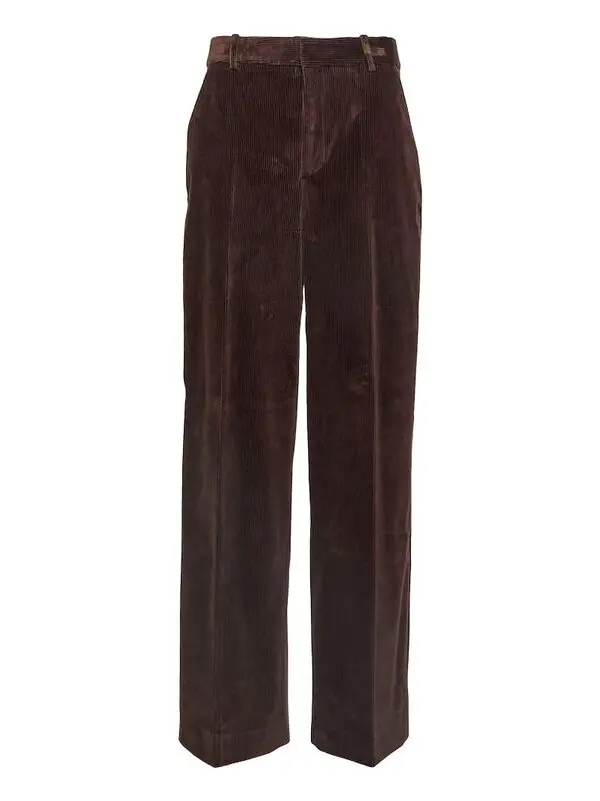 FRAME Corduroy Straight-leg Pants - Brown
