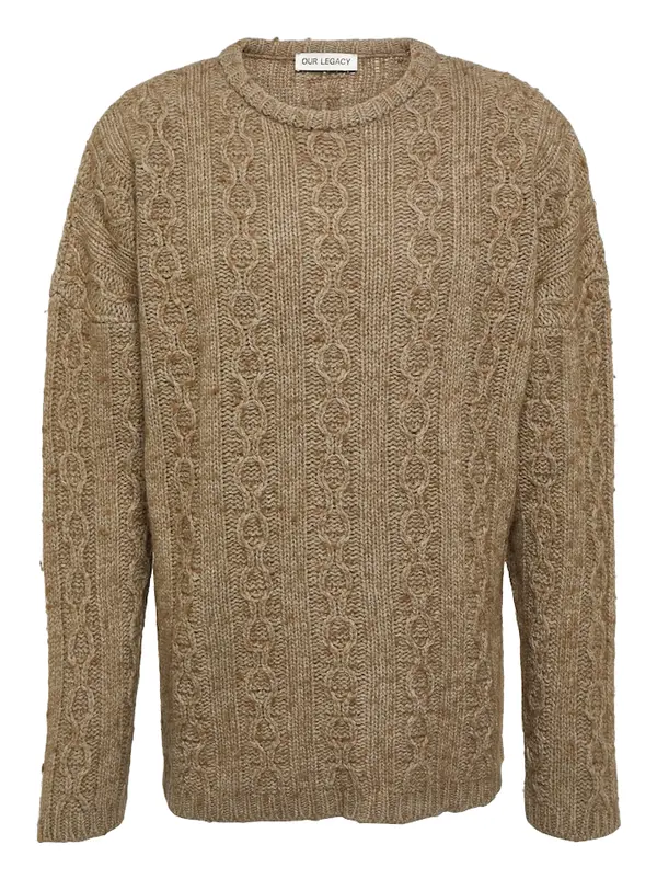Our Legacy Aran Wool-blend Sweater - Beige