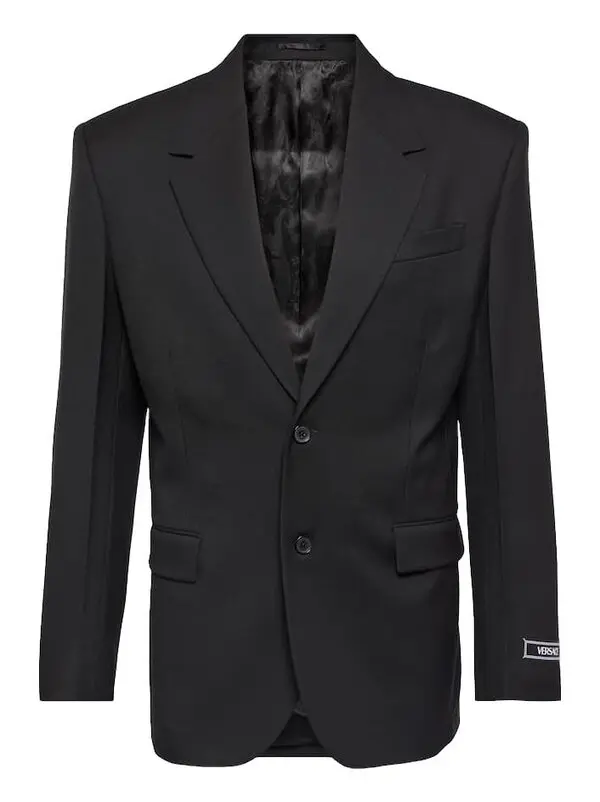 Versace Wool Blazer - Black