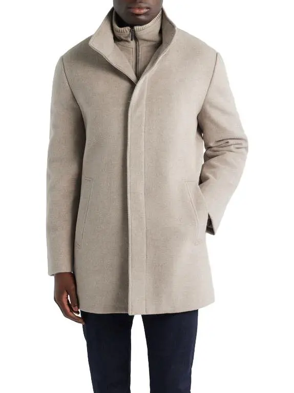 Cardinal Of Canada Mont Royal Insulated Wool & Cashmere Jacket - Taupe