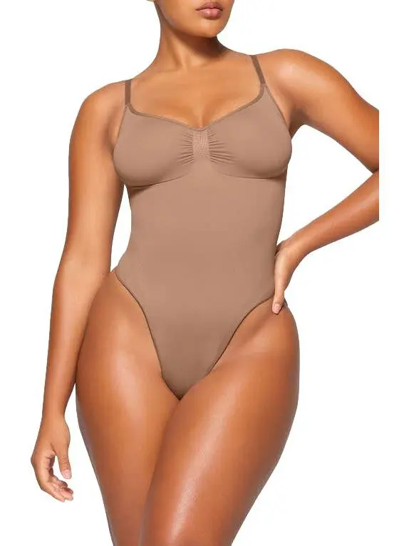 SKIMS Seamless Sculpt Thong Bodysuit - Sienna