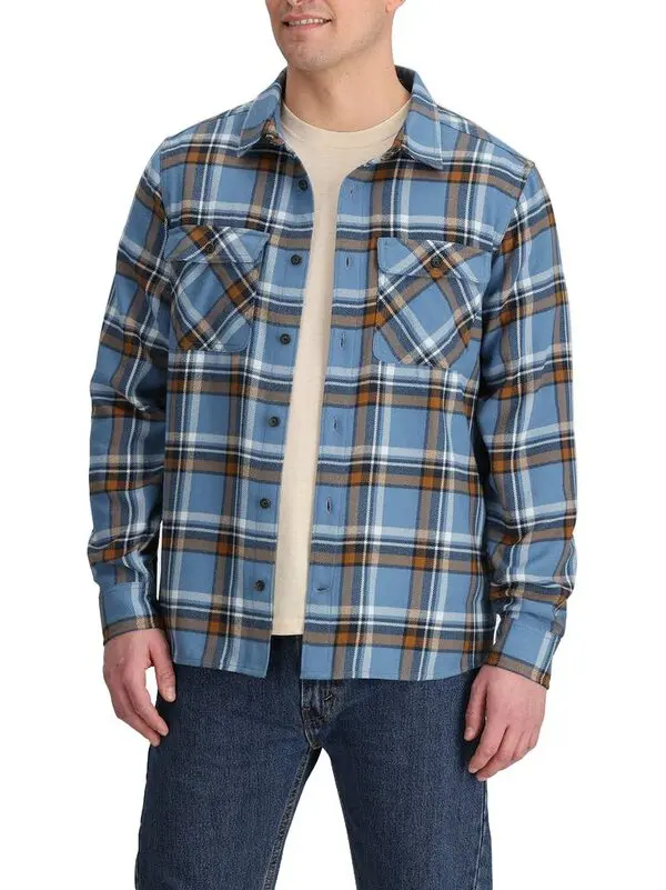 OUTDOOR RESEARCH Feedback Plaid Flannel Overshirt - Olympic Plaid