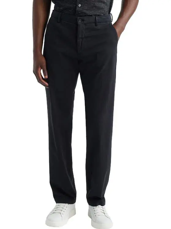 Bugatchi Stretch Cotton Blend Twill Chinos - Caviar