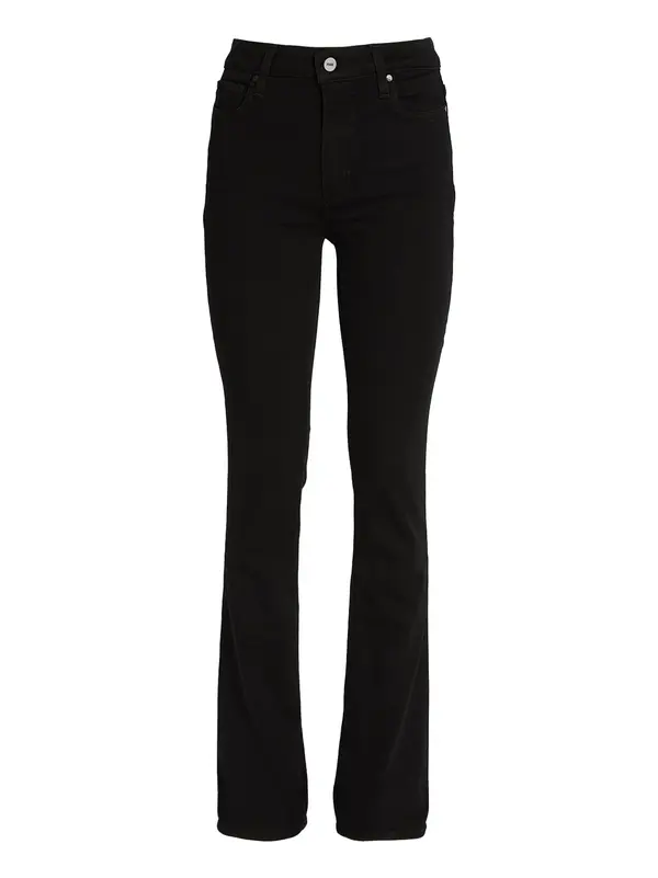 Paige Manhattan High-rise Bootcut Jeans - Black