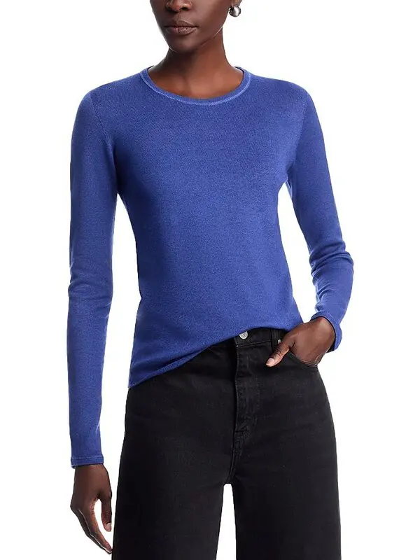 Majestic Filatures Cashmere Crewneck Top - Blue Moon