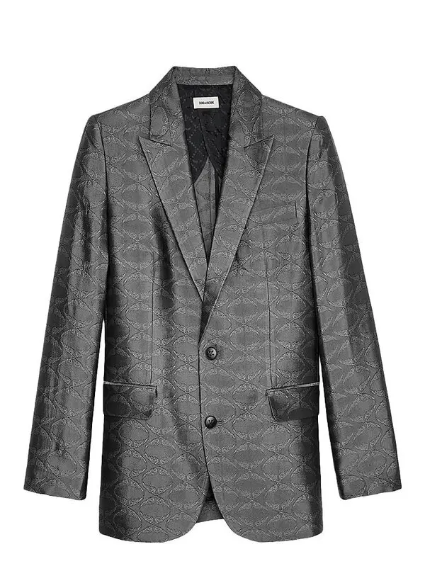Zadig&Voltaire Jacquard Wing Print Blazer - Anthracite
