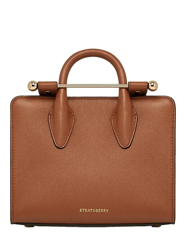 Strathberry Nano Tote - Chestnut