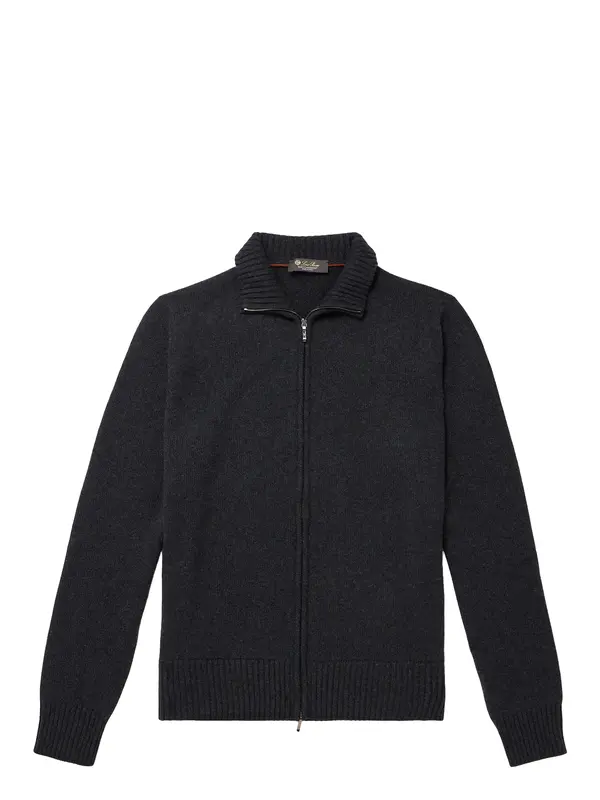 Loro Piana Cashmere Zip-up Sweater - Gray