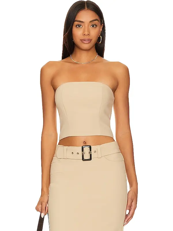 Song Of Style Kenly Tube Top - Latte Beige