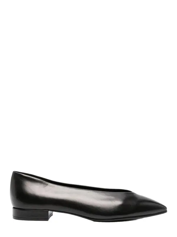 Loro Piana Rebecca Leather Ballerinas - Black