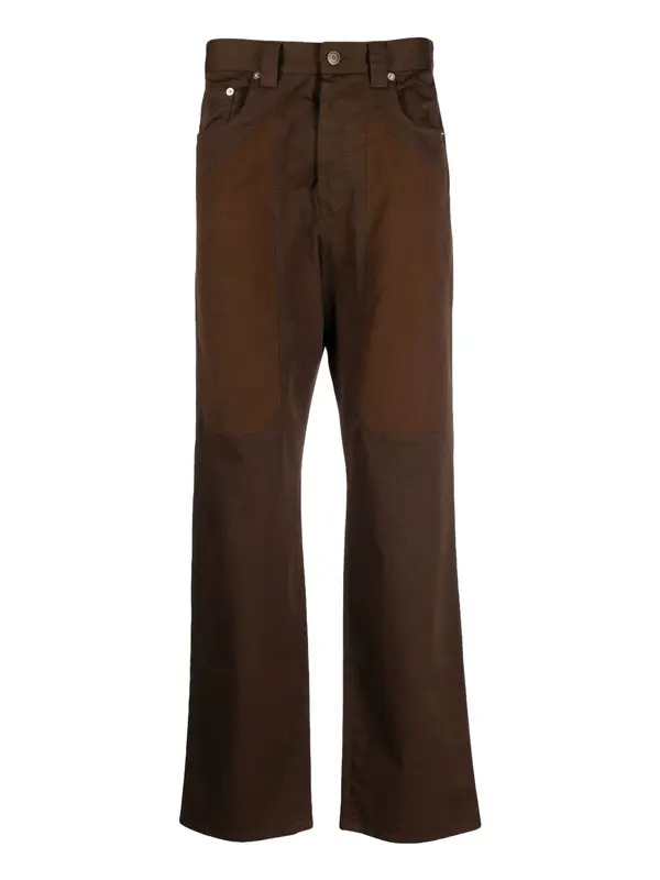 WINNIE N.Y.C Panelled Bootcut Jeans - Brown