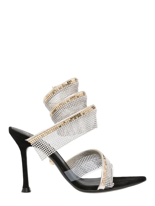 ALEVI MILANO Bright-s 95mm Crystal-embellished Sandals - Black