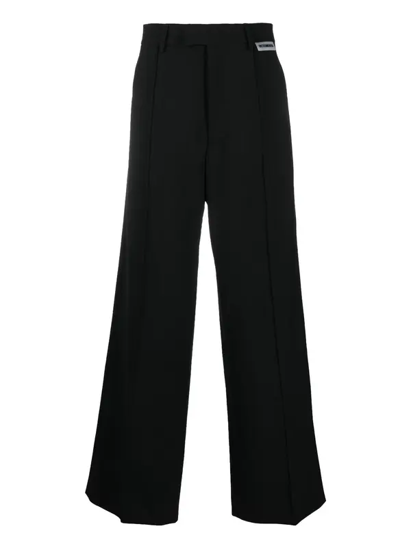 Vetements Wide-leg Trousers - Black