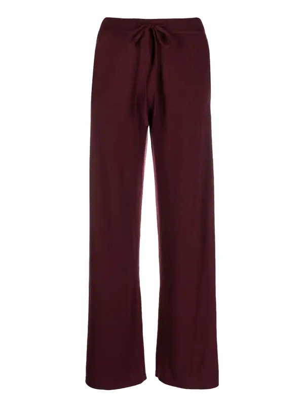Chinti & Parker Wide Leg Cashmere Trousers - Purple