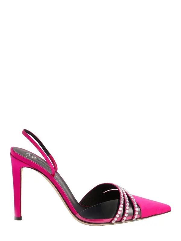 GIUSEPPE ZANOTTI Audrine 105mm Leather Pumps - Pink