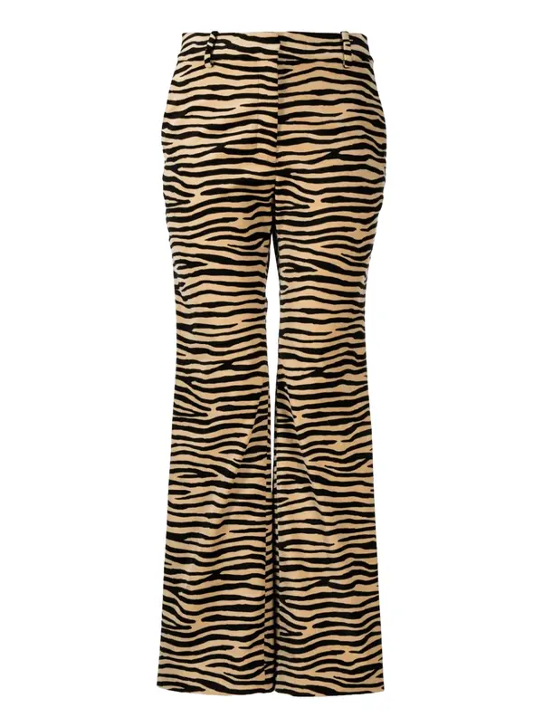 Rabanne Tiger-print Straight-leg Trousers - Multicolour