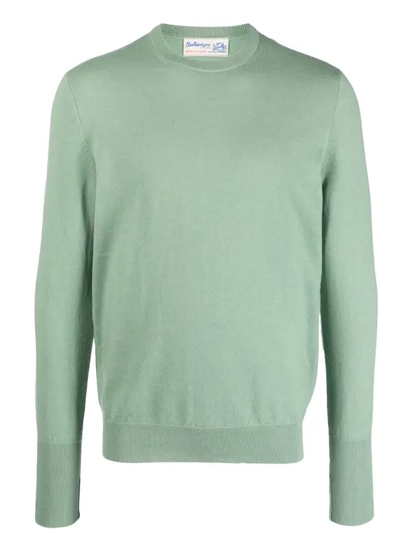 BALLANTYNE Crew-neck Cashmere Jumper - Green